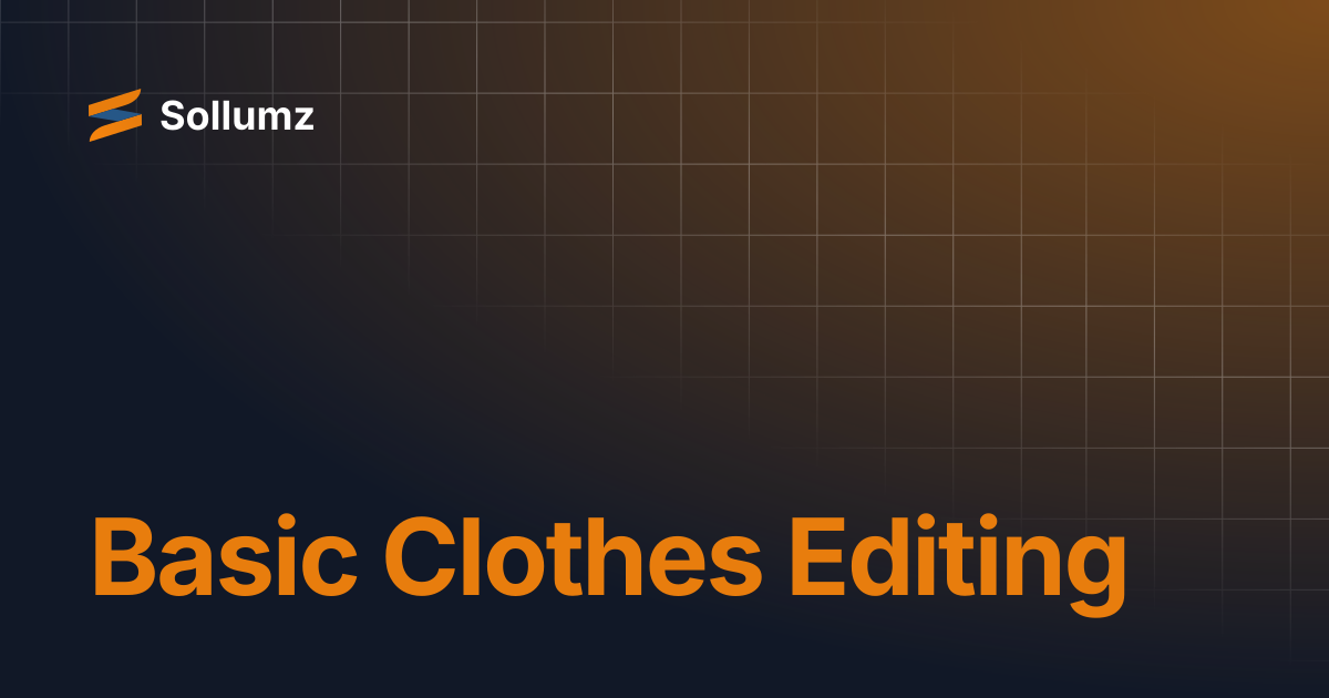 Basic Clothes Editing | Sollumz